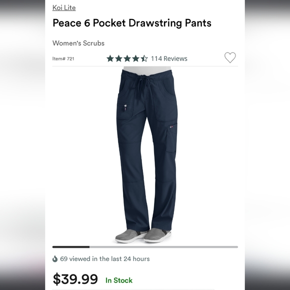 koi | Pants & Jumpsuits | Koi Lite Peace Scrub Pants | Poshmark